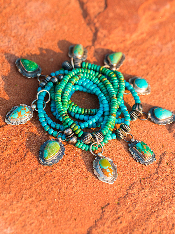 Turquoise Charm Stack Bracelet – Brit West
