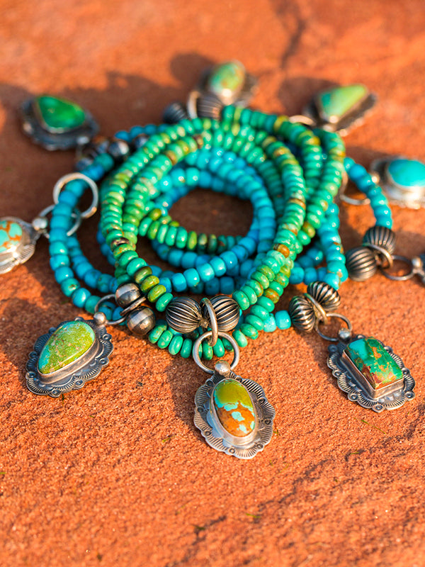 Turquoise Charm Stack Bracelet – Brit West