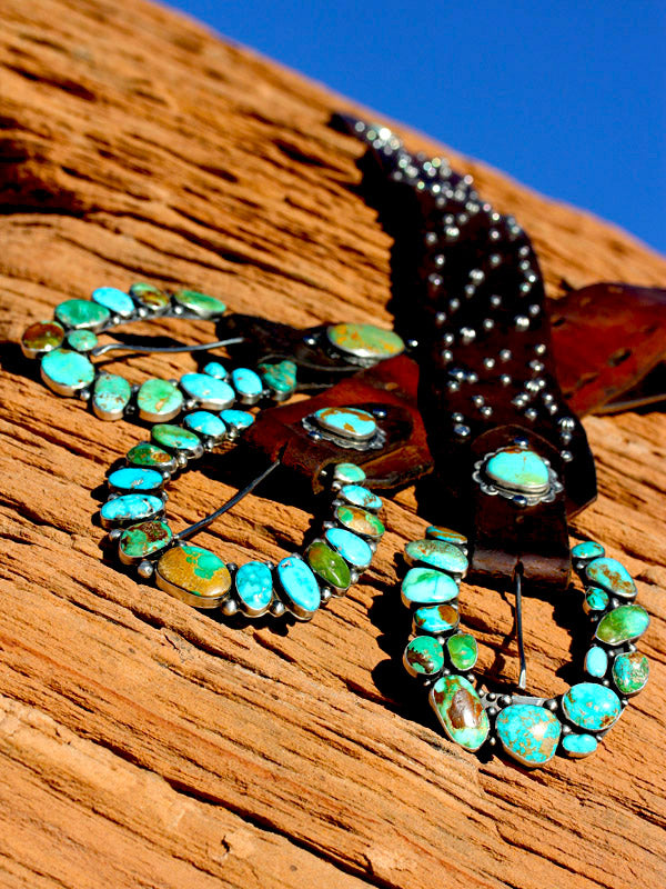 Vintage Leather Turquoise Concho Belt – Brit West